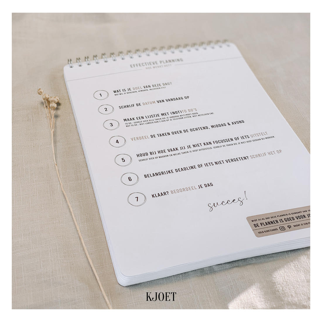 de perfecte planner – Kjoetcards